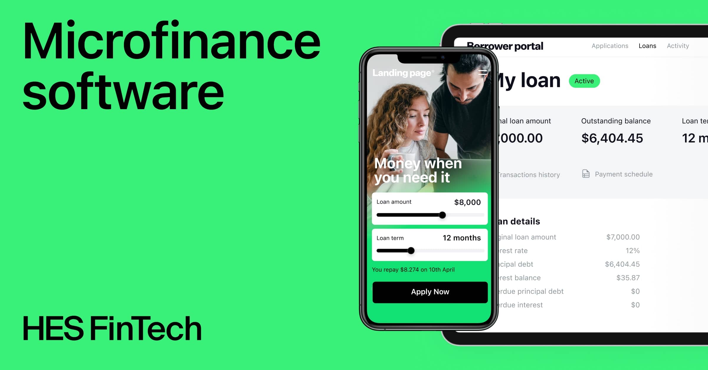 Micro Loan (MFI) Management Software | HES LoanBox